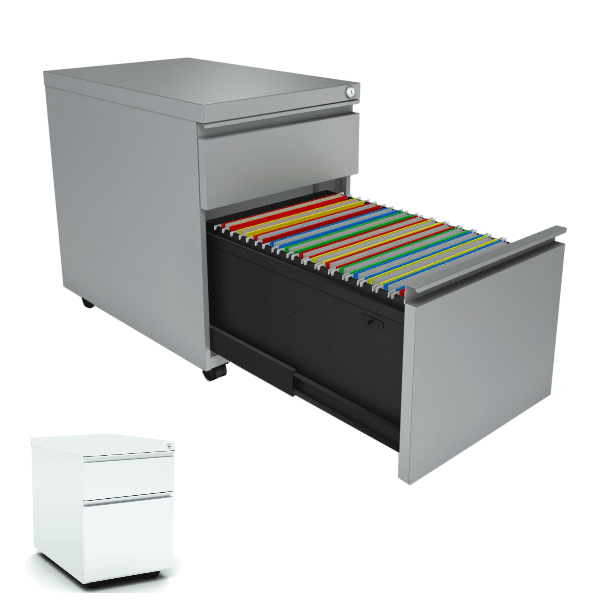Mobile 2-Drawer Box/File Storage Pedestal | Office Furniture