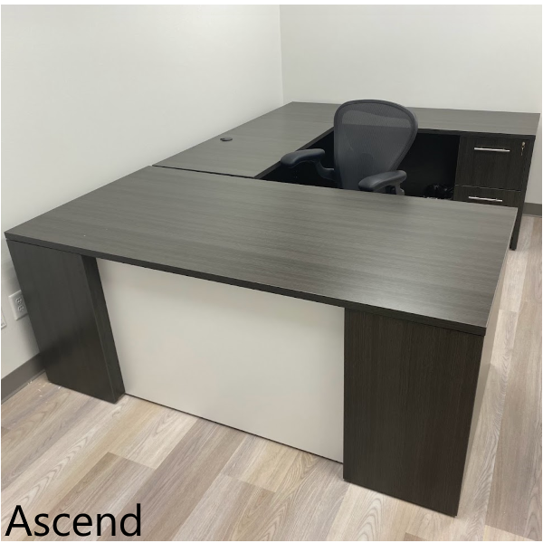 Ascend Breakfront Height Adjustable Executive Desk Set