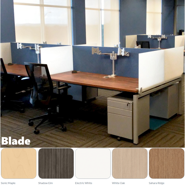 Blade Modular Benching Workstations | 4-Person Workstations