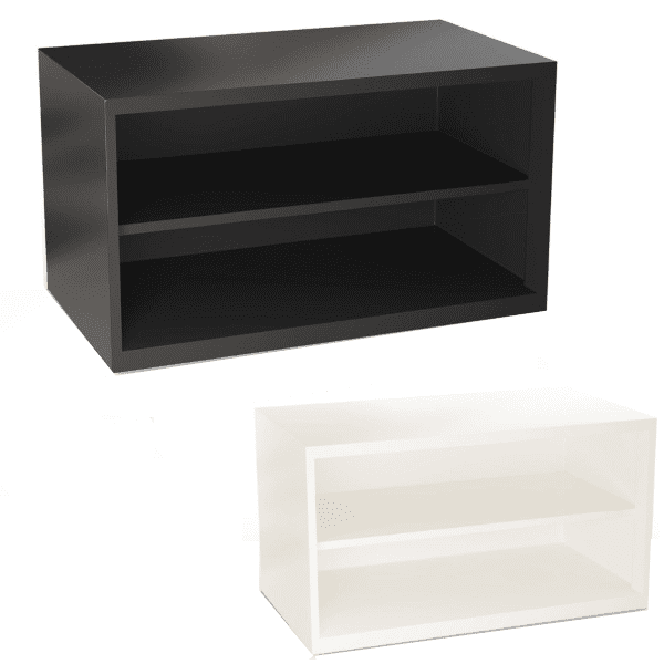 Blade Low Open Shelving Lateral Steel Case - 3 Colors Stocked | Dallas