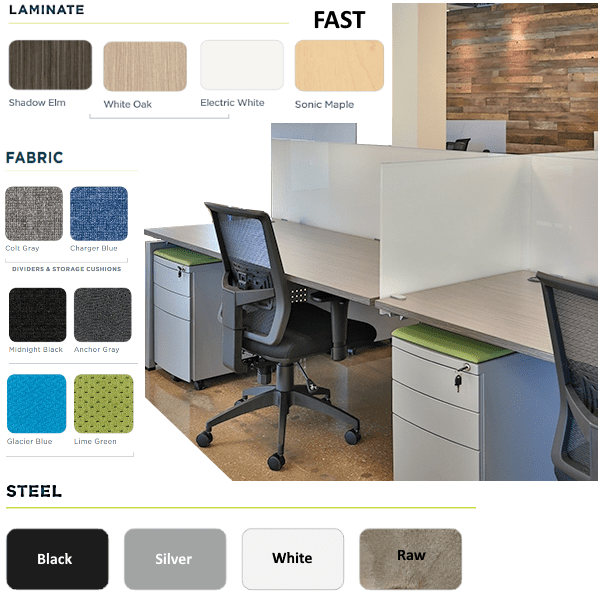 Blade Mobile 3-Drawer Storage Pedestal | Top Fabric Cushion