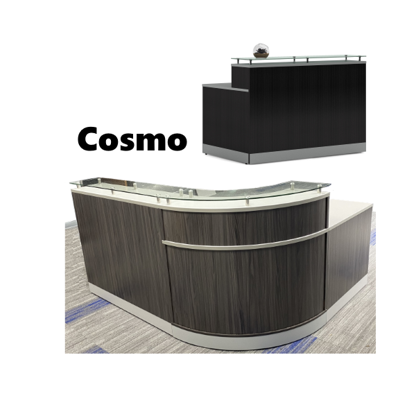 Office Source Cosmo Reception Desk | 5' Modern Reception Desk