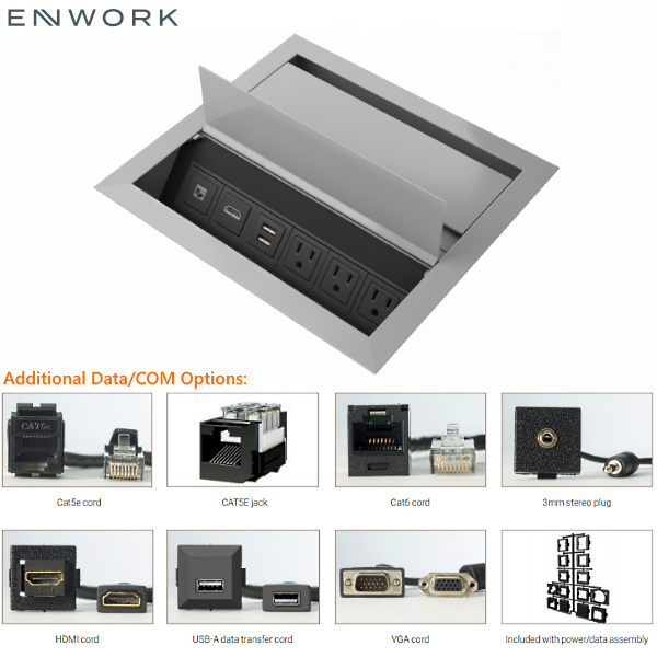 Enwork Rectangular Adventure Powered Table