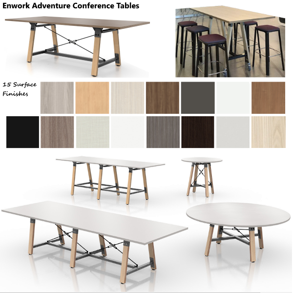 Enwork Adventure Table | Conference Table | 8 Sizes