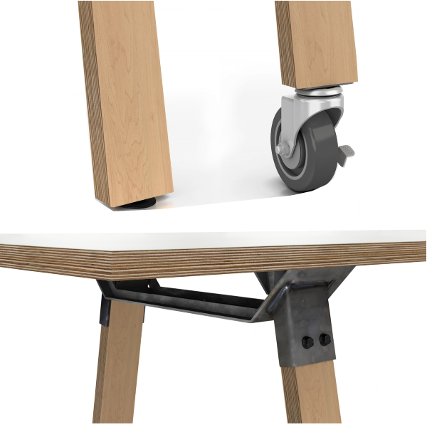 Enwork Adventure Squared Rectangular Table | Plywood Edge