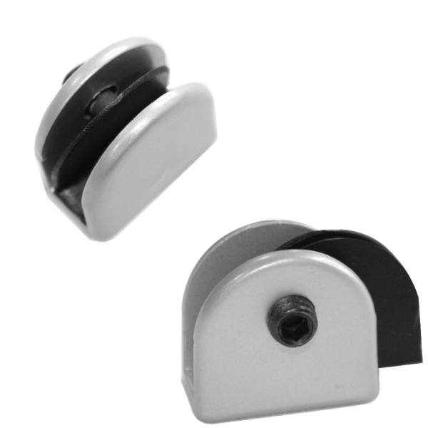 Half Round Panel Bracket - Holds PET/Plexi/Fabric Shields