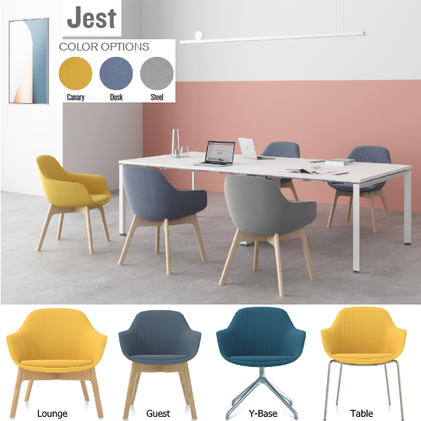 Friant Jest Fabric Guest Chair | Modern Reception Seating