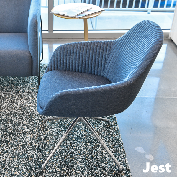Friant Jest Fabric Guest Chair | Modern Reception Seating