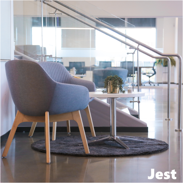 Friant Jest Fabric Guest Chair | Modern Guest Reception Seating