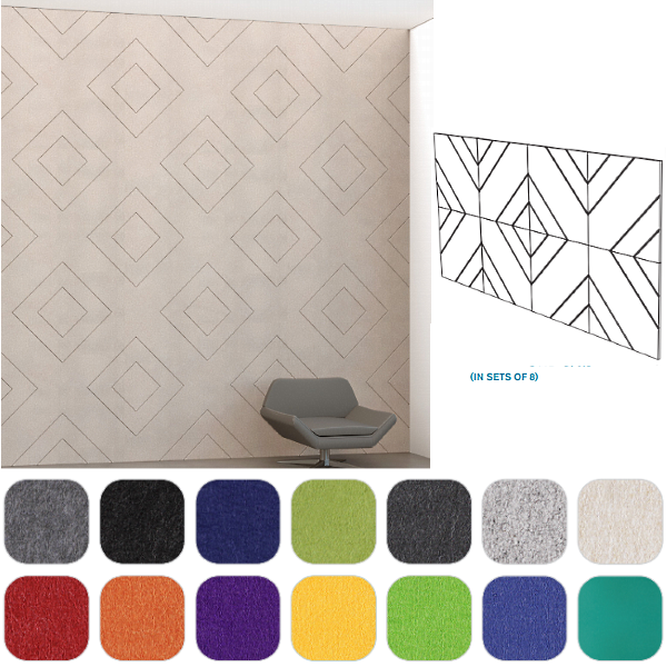 Junction Pattern Acoustical Sound Proofing Wall Tiles | Wall Covering