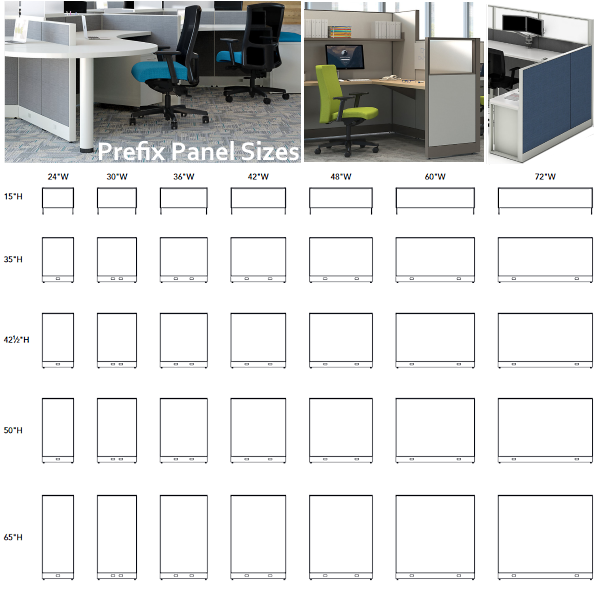 New Maxon Prefix Cubicle Workstations Group- Dallas Showroom