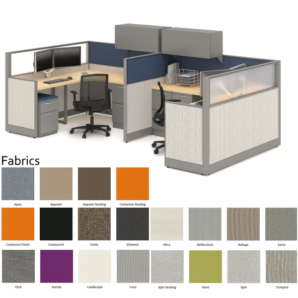 New Maxon Prefix Cubicle Workstations Group- Dallas Showroom