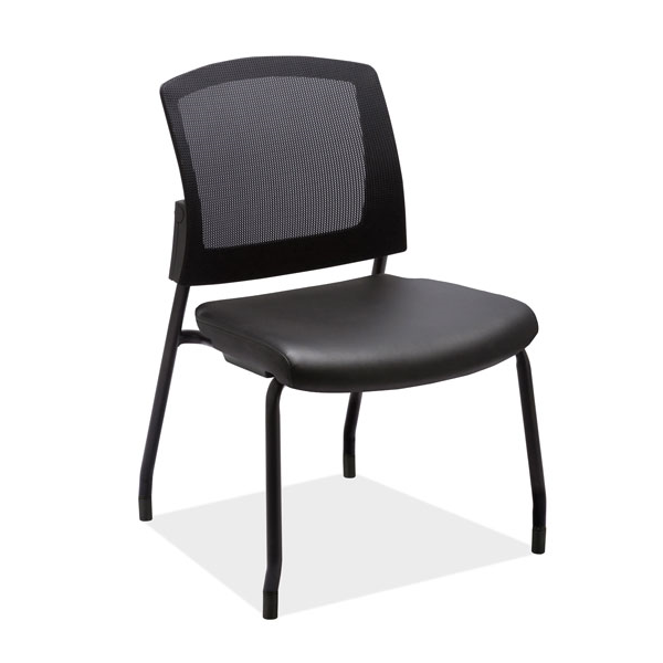 Micro Mesh Back Armless Stacking Guest Chair - Anti-Microbial Seat