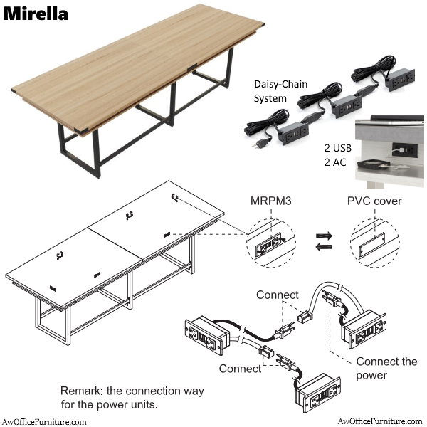 Mirella Touchdown Table | 12' | Southern Tobacco | Sand Dune