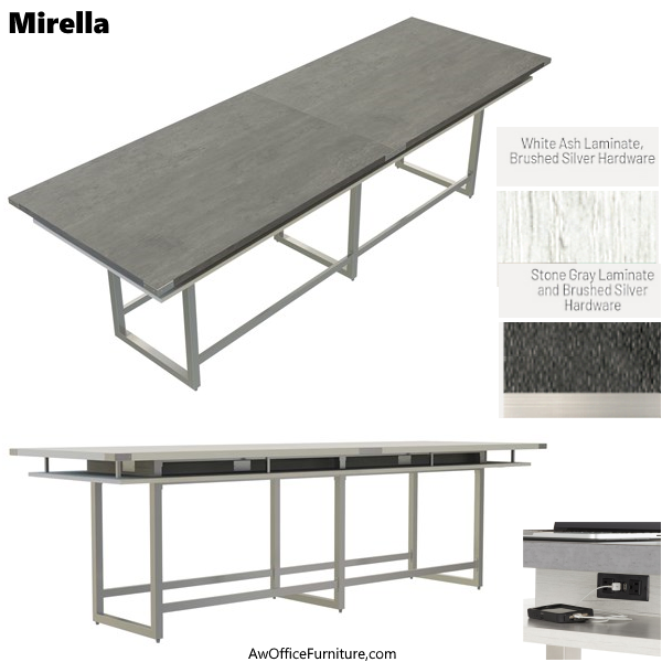 Safco Mirella Touchdown Table | 12' - Standing Conference Table