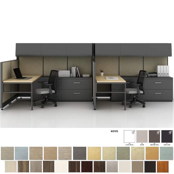 Friant Novo Accounting Team Cubicle | Heavy Filing & Storage Capacity