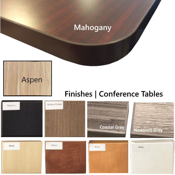 PL 12' Black Oblique Leg Oval Conference Table | 10 Colors
