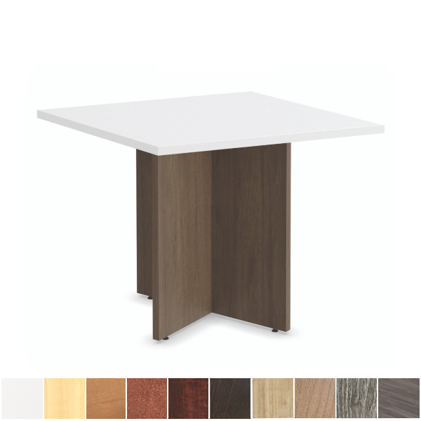 PL Two Tone Square Table | Choose Size + X-Base | 10 Colors