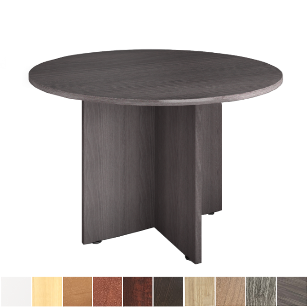 PL Office Source Round Table | X-Base | 10 Finish Colors