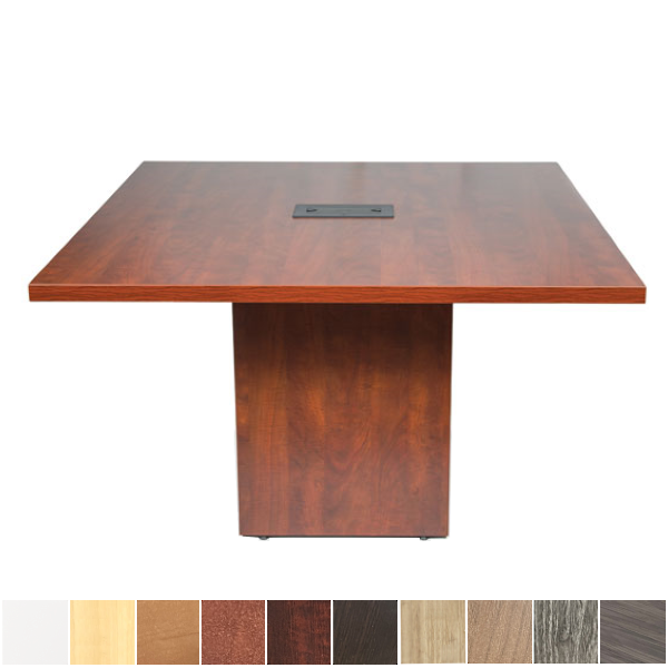 PL 48" Power Ready Square Table | Cubed Base