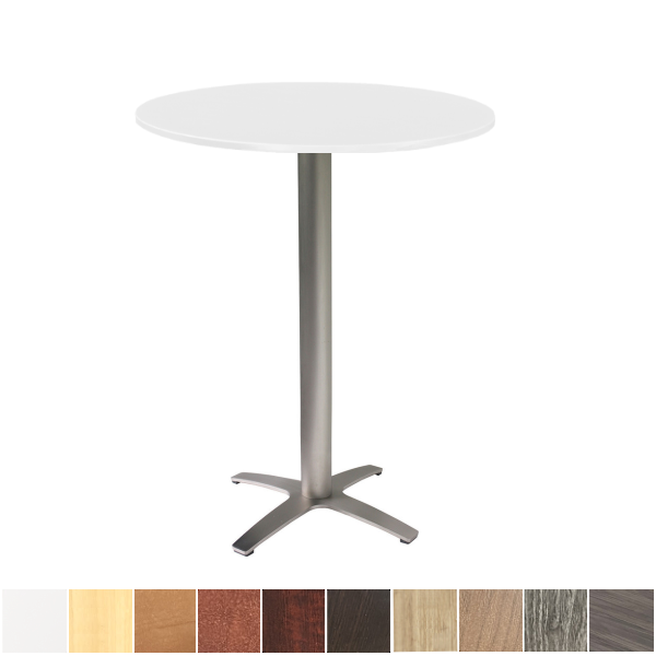 PLT Steel Prong Base Round Bar Table | 24" | 30" | 10 Finishes