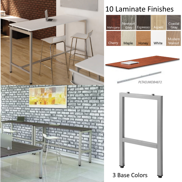 Multi-Use Standing Height Table | 30"D | 4 Sizes | 10 Colors