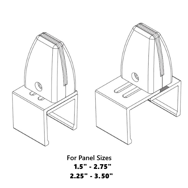 Adjustable Cubicle Clamp Mount | Cubicle Mounting Clamp