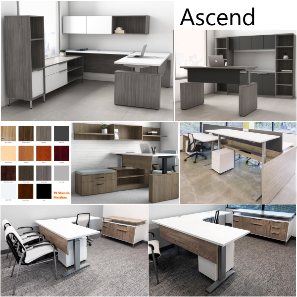 Deskmakers Ascend Sit to Stand Executive Office