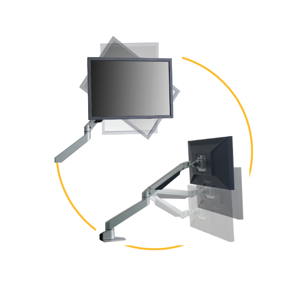 Reach Series Dual Monitor Arms | Monitor Arm