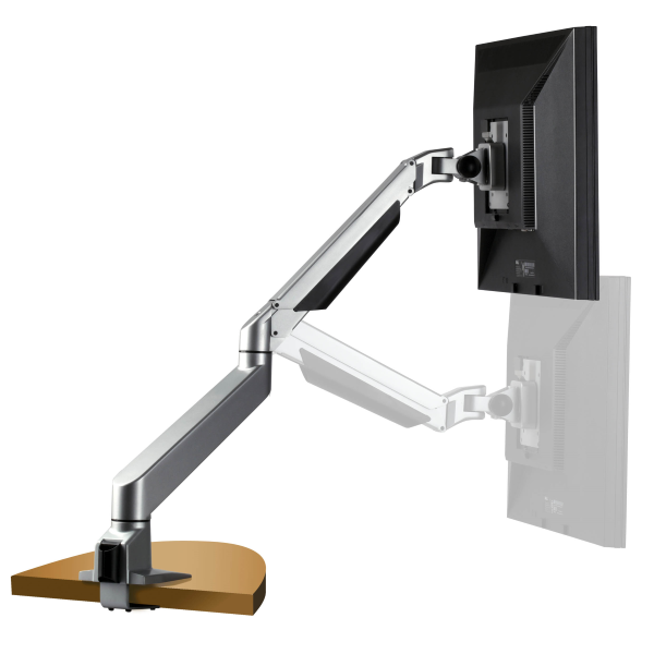 Silver Reach Series Single Monitor Arm