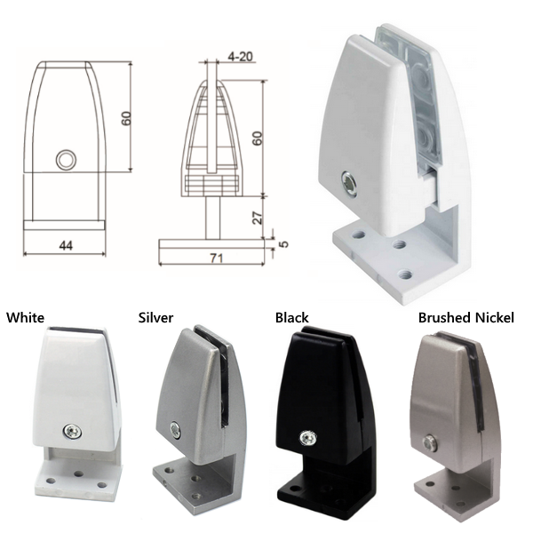 Single Surface Mount Steel Desk Bracket | Desktop Brackets