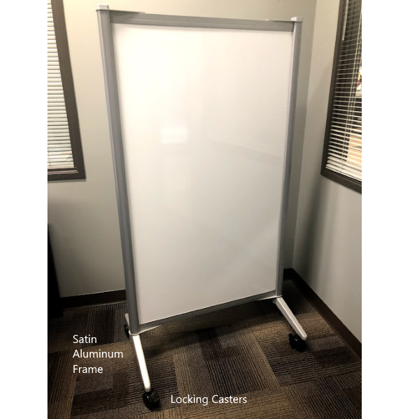 Office Source Spry Mobile Magnetic Dry Erase Marker Board