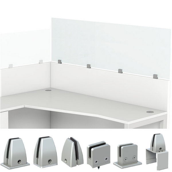 Stackers™ Clear or Frosted Acrylic Cubicle Extender | 24" | 30" Tall