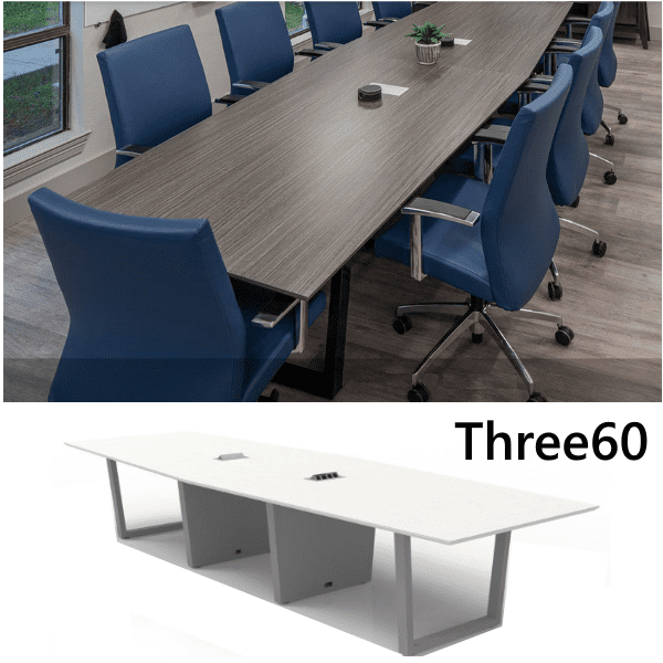 Three60 12' Standing Trapezoid Conference Table
