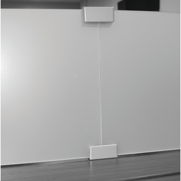 Straight Panel Connector Bracket | Desk Shield Stabilizer