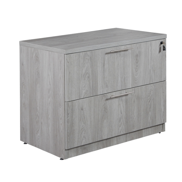 Ultra + Grey Oak Lateral File Cabinet | Grey Oak Finish