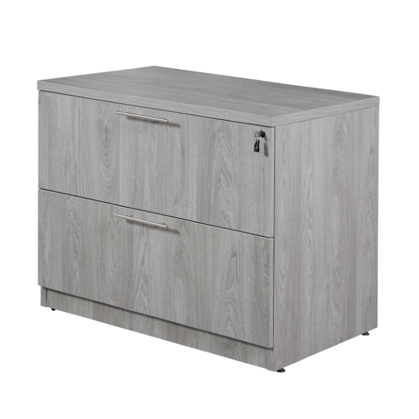 Ultra + Grey Oak Lateral File Cabinet | Grey Oak Finish