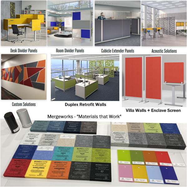 Urban™ Designer Color Plexi & Laminate Office Panels | National Shipping