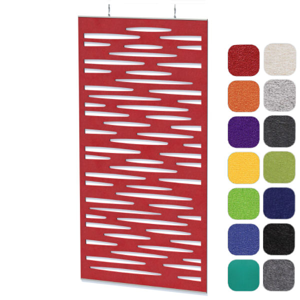 Single Core Acoustical Office Panel | Strata Pattern | Hanging Panels