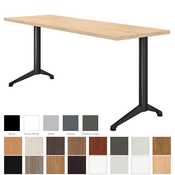 Multi-Use Training C-Leg Table | 18"D Table | 54"W - 96"W