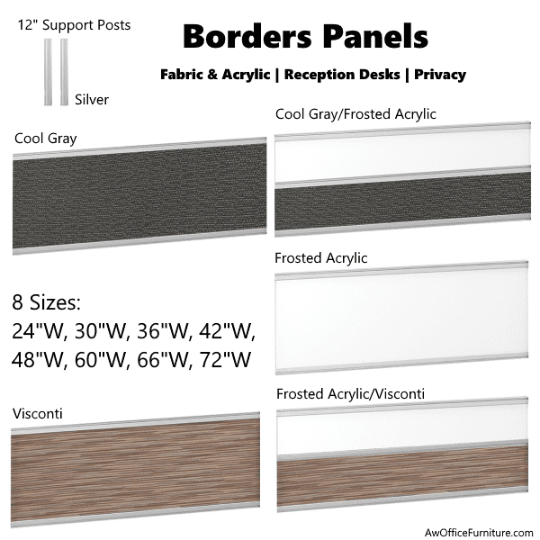 Borders 12' Team Skinny Reception Desk - Anderson & Worth Office Furniture