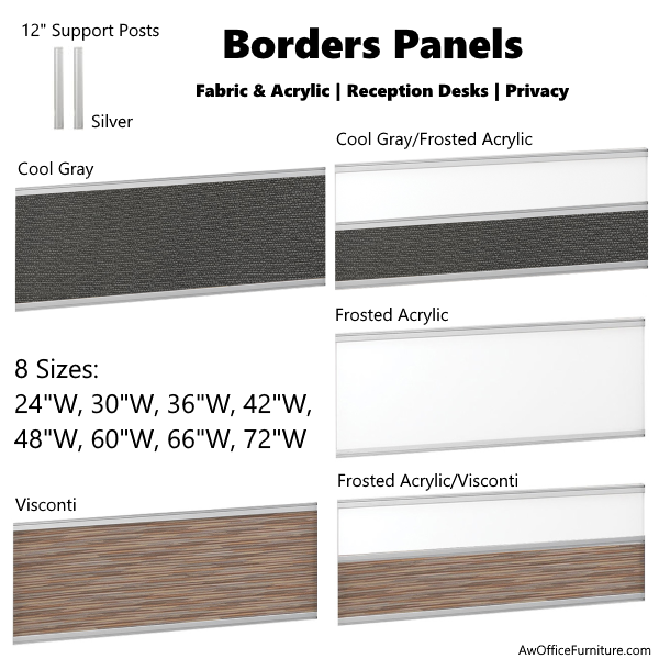 Borders Curved Top Reception L-Desk | 66" - Anderson & Worth Office ...