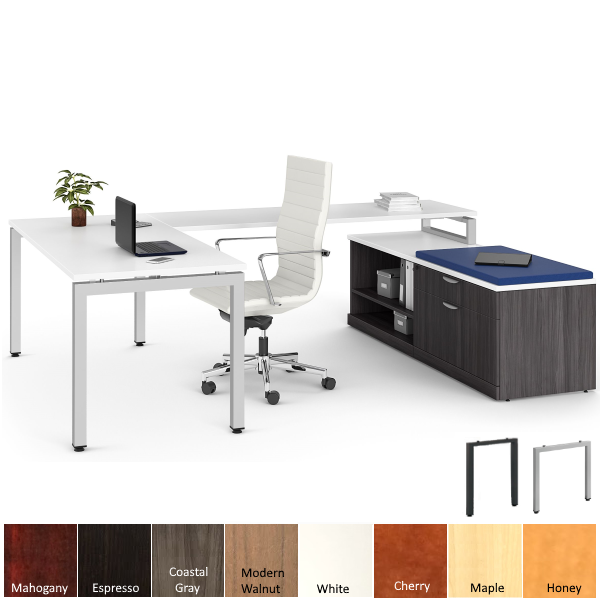 Variant PLT Low File Bench U-Shaped Desk - Anderson & Worth Office ...