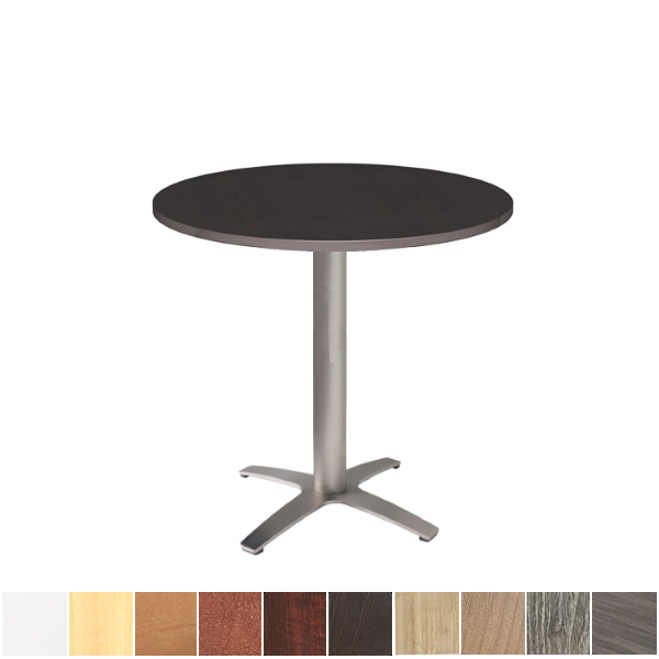 PLT Aluminum Prong Base Round Table | 24" | 30"D