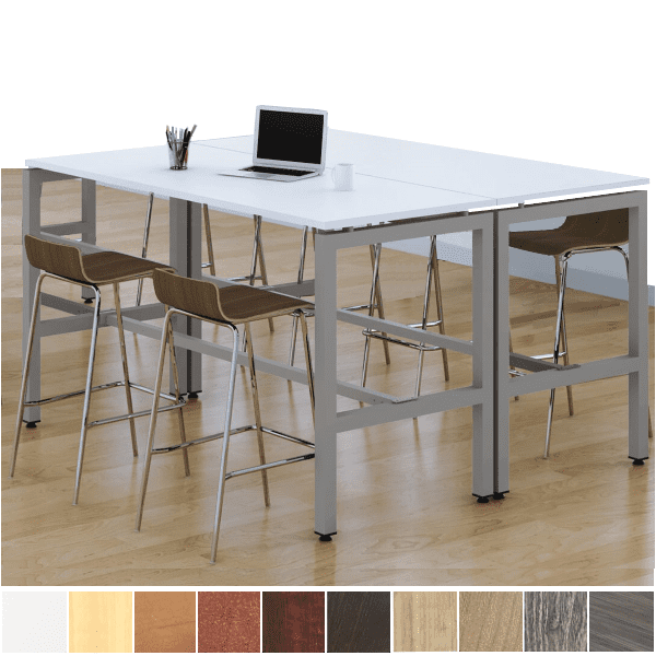 Multi-Purpose Standing Height Table | 24"D | 4 Sizes | 10 Colors