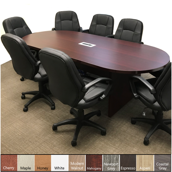 Performance Laminate 8' Oval Conference Table | 10 Colors