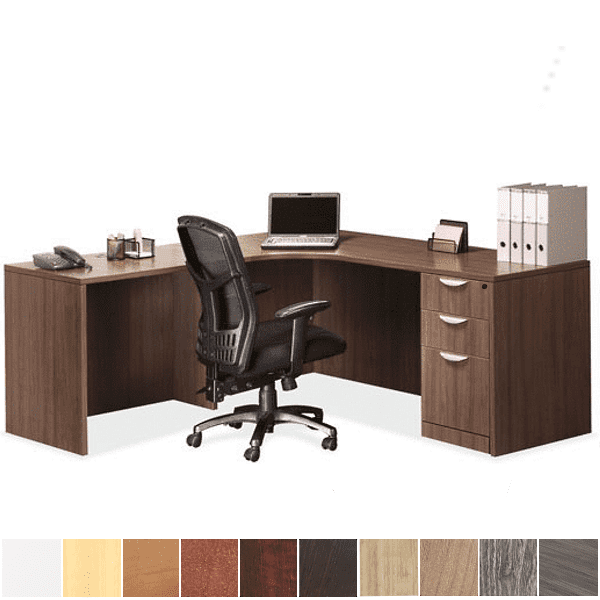 Interior Curve L-Shaped Desks | Performance Laminate
